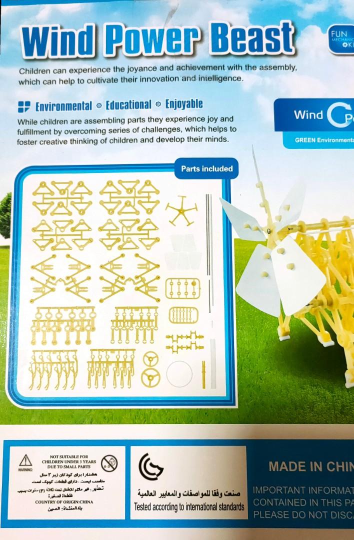 Wind Power Beast - DIY Kit for 8+, Hobbies & Toys, Stationery & Craft ...