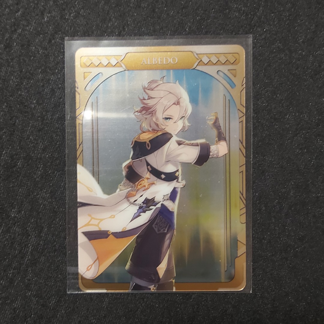 WTS Albedo genshin impact metal card, Hobbies & Toys, Memorabilia ...
