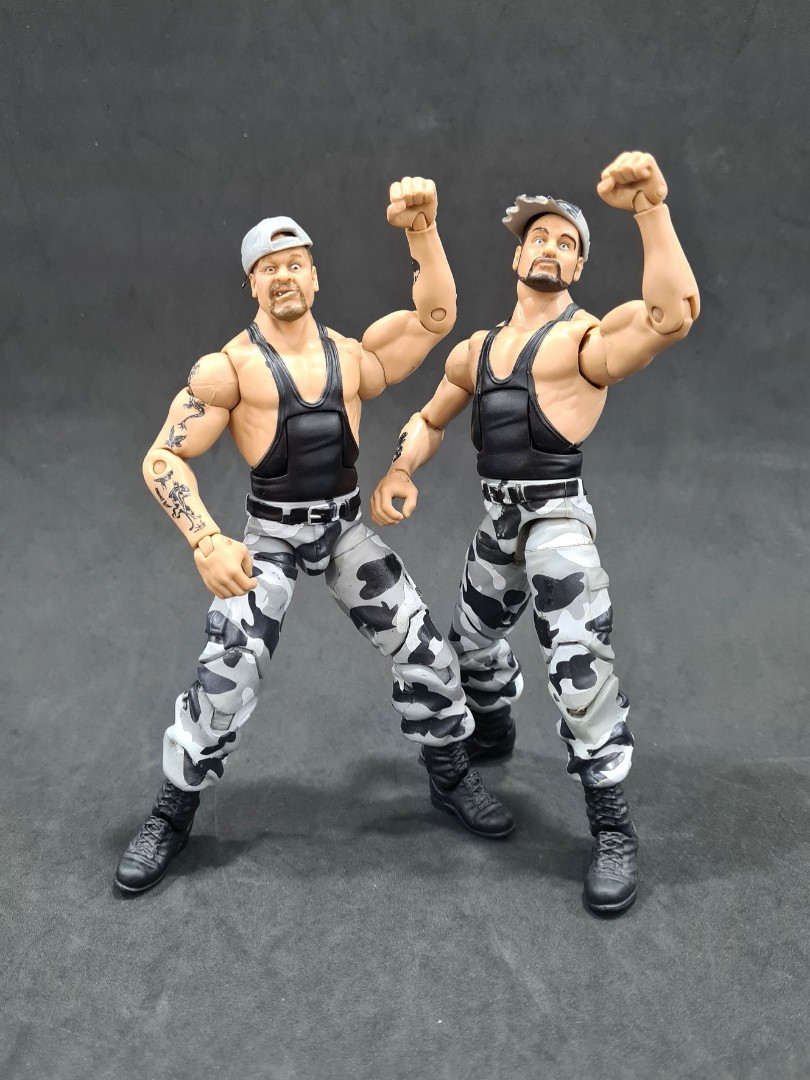 WWE Mattel Elite Bushwhackers (w/ defect), Hobbies & Toys, Toys & Games ...