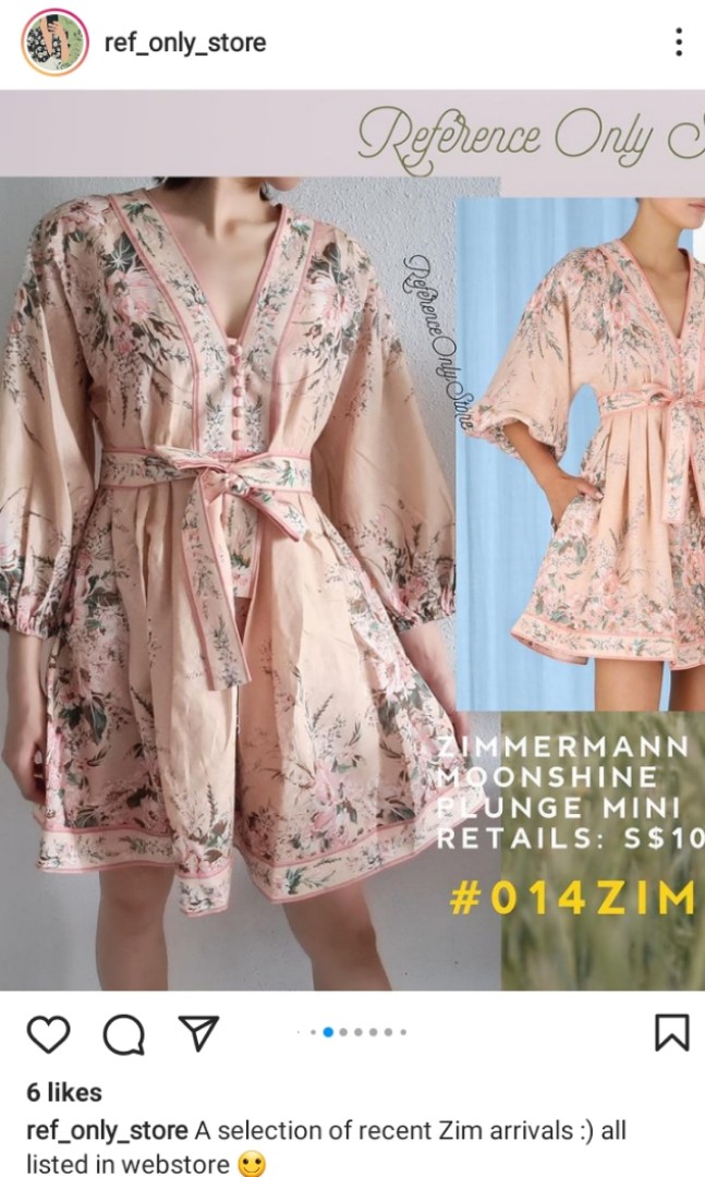 Zimmerman Plunge Mini - Resort collection, Women's Fashion, Dresses ...