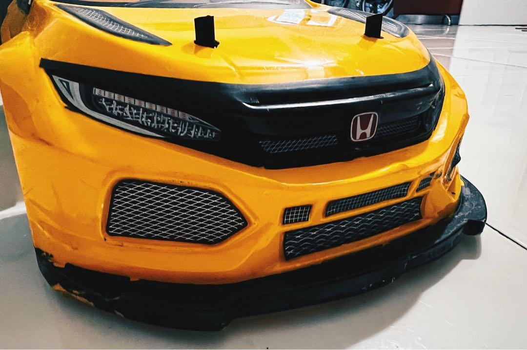 1/10 Rc Honda Civic Fk8R Bodyshell , Hobbies & Toys, Toys & Games on ...