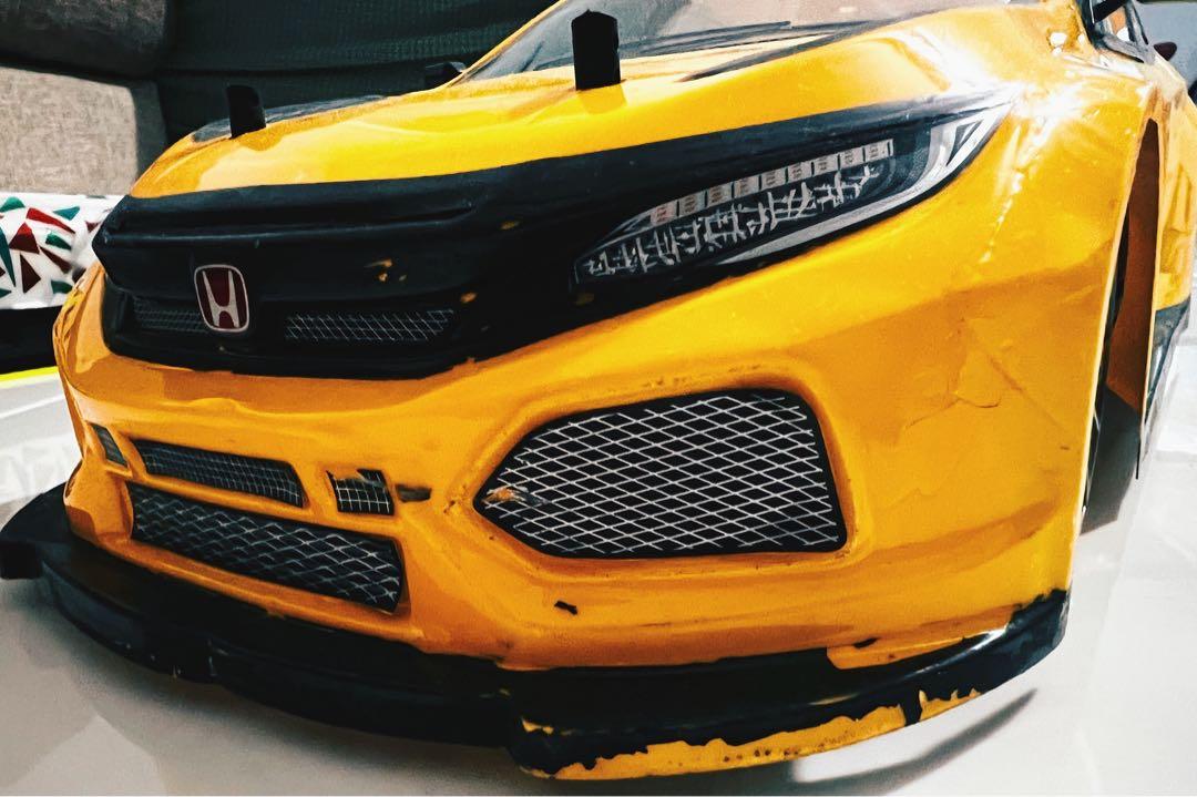 1/10 Rc Honda Civic Fk8R Bodyshell , Hobbies & Toys, Toys & Games on ...