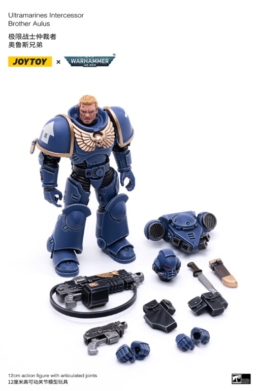 1/18 JoyToy Warhammer40K Ultramarines Intercessors Brother Aulus, 興趣及遊戲 ...