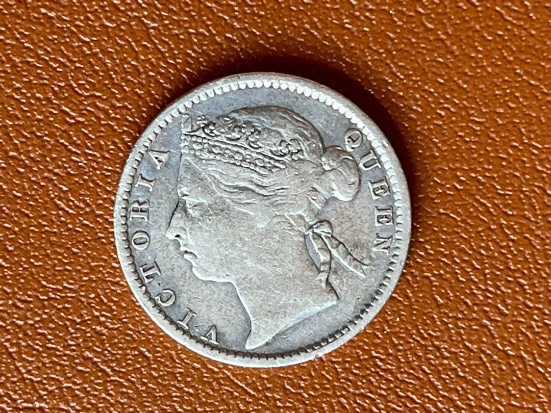 1895 Straits Settlement Queen Victoria 10 Cents Silver Coin, Hobbies & Toys, Memorabilia ...