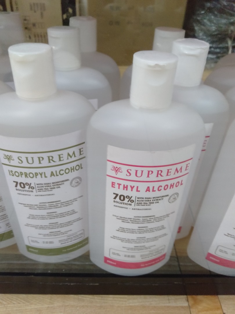 500ml supreme isopropyl and ethyl alcohol, Health & Nutrition, Braces ...