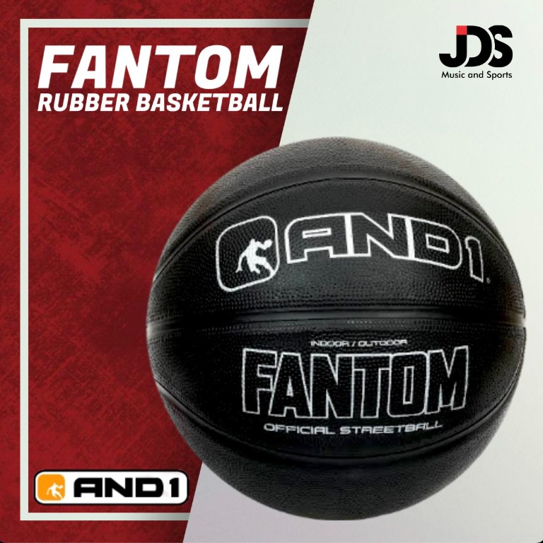 AND1 Fantom Rubber Basketball, Sports Equipment, Sports & Games, Racket ...