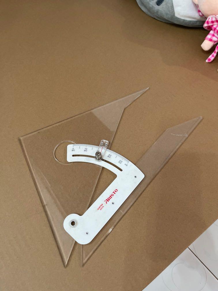 Aristo Adjustable Triangle Ruler, Hobbies & Toys, Stationery & Craft ...