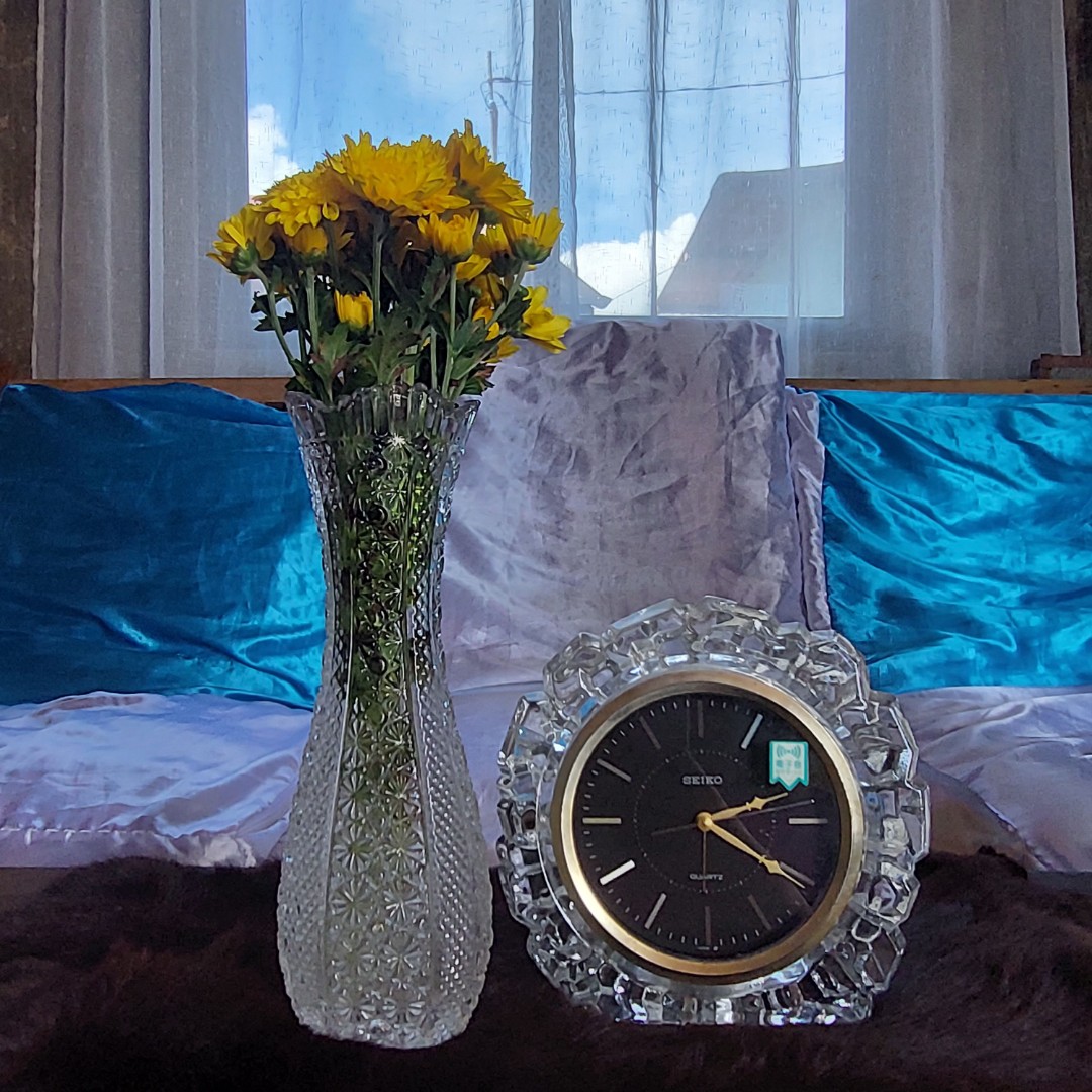 AUTHENTIC CRYSTAL SEIKO MANTEL CLOCK, Furniture & Home Living, Home ...