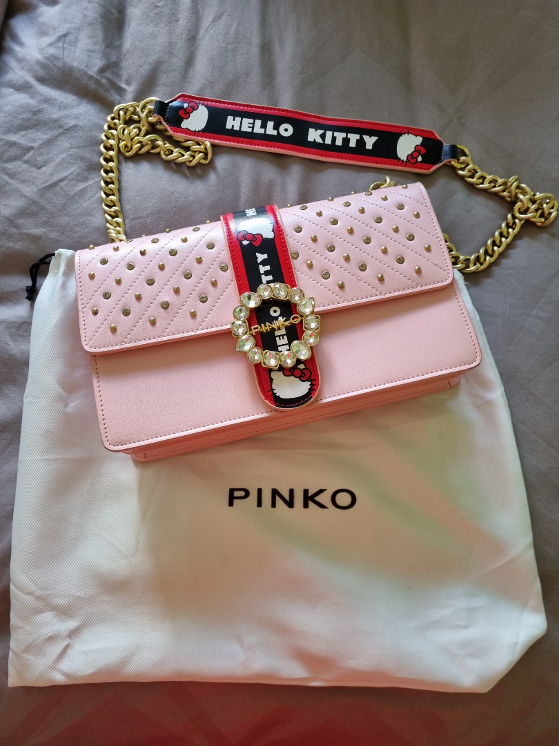 Authentic Pinko x Hello Kitty Bag, Women's Fashion, Bags & Wallets, Shoulder Bags on Carousell