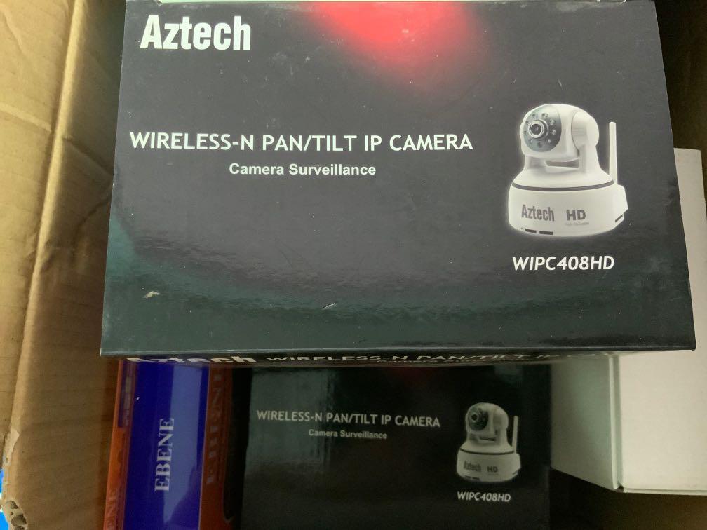 Aztech wireless-N PAN/TILT IP camera, Furniture & Home Living, Security ...