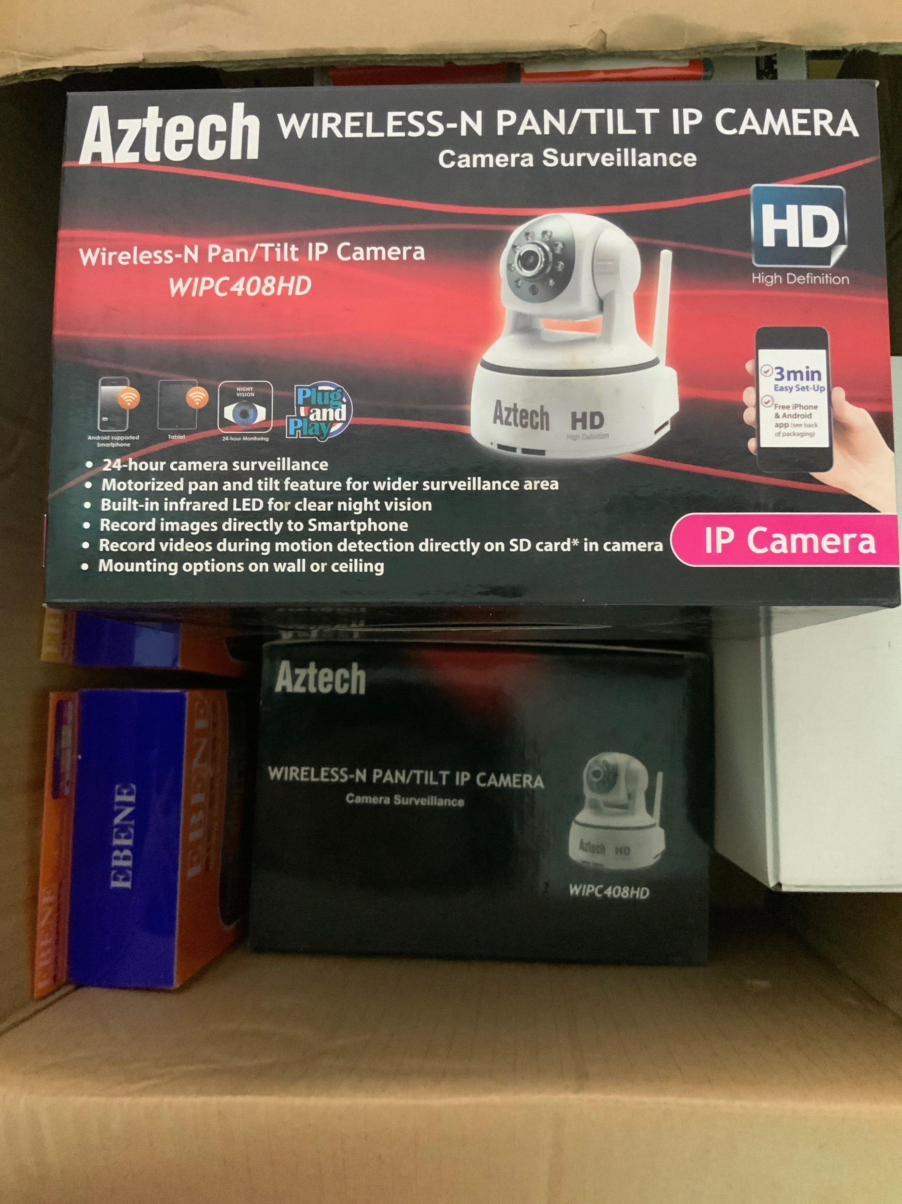Aztech wireless-N PAN/TILT IP camera, Furniture & Home Living, Security & Locks, Security ...