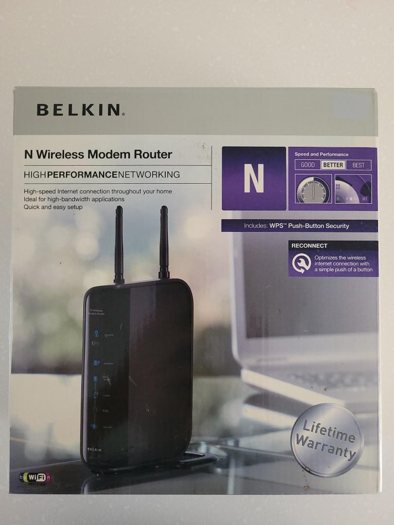 Belkin N wireless Modem Router, Computers & Tech, Parts & Accessories ...