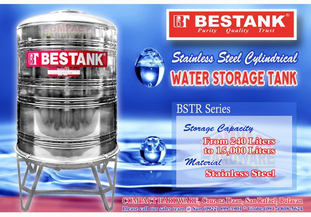 BESTANK STAINLESS STEEL WATER STORAGE TANKS (CYLINDRICAL), Commercial ...