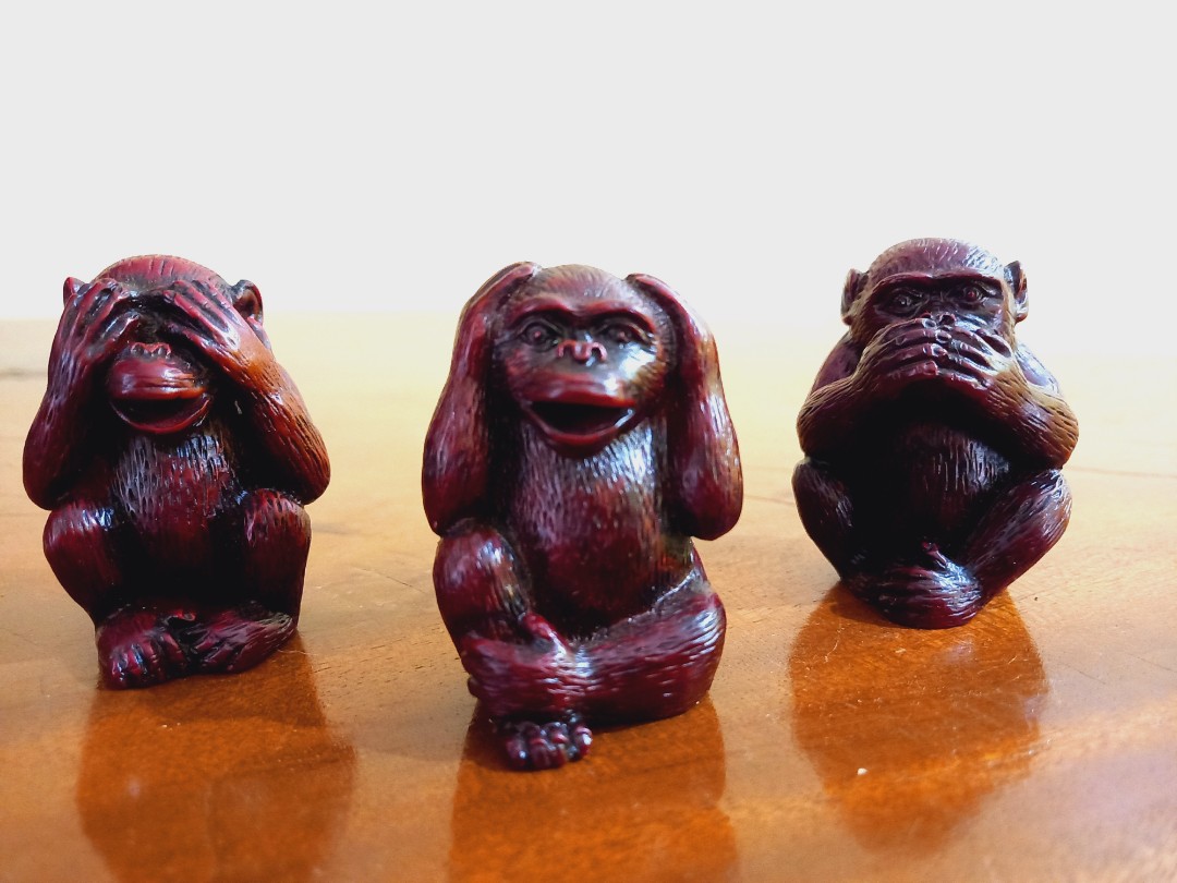 Blind, Deaf, Mute Monkey, Hobbies & Toys, Memorabilia & Collectibles ...