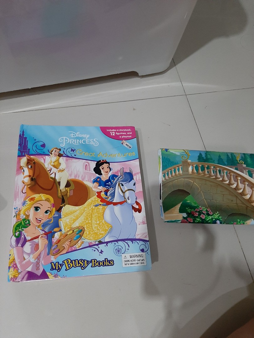 Busy book disney princess, Buku & Alat Tulis, Buku Anak-Anak di Carousell