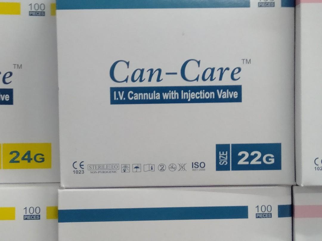 can-care I.V. cannula with injection valve, Health & Nutrition, Braces ...