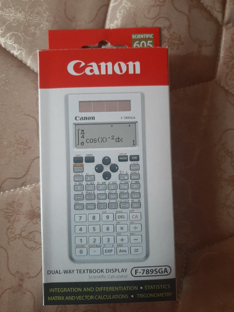 Canon F-789SGA Scientific Calculator for Board Exam, Computers & Tech ...