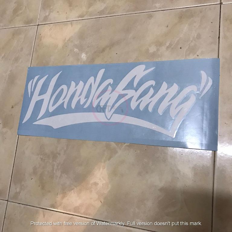 CFS221 Honda Gang Stiker Sticker Vinyl Decal Stripes Cermin Depan ...