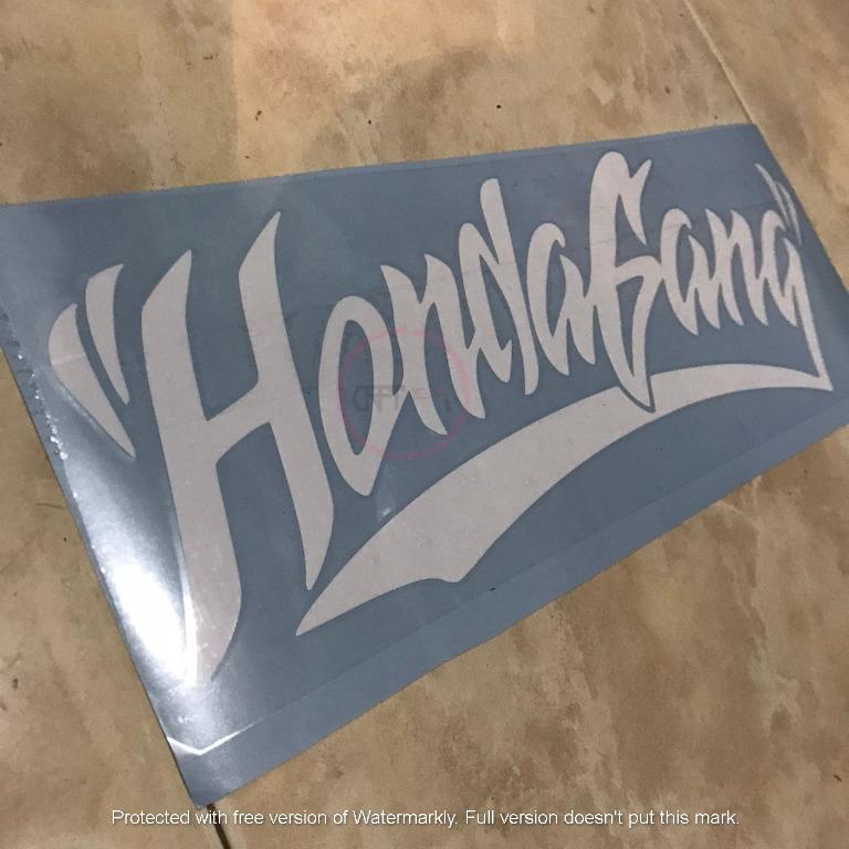 CFS221 Honda Gang Stiker Sticker Vinyl Decal Stripes Cermin Depan ...