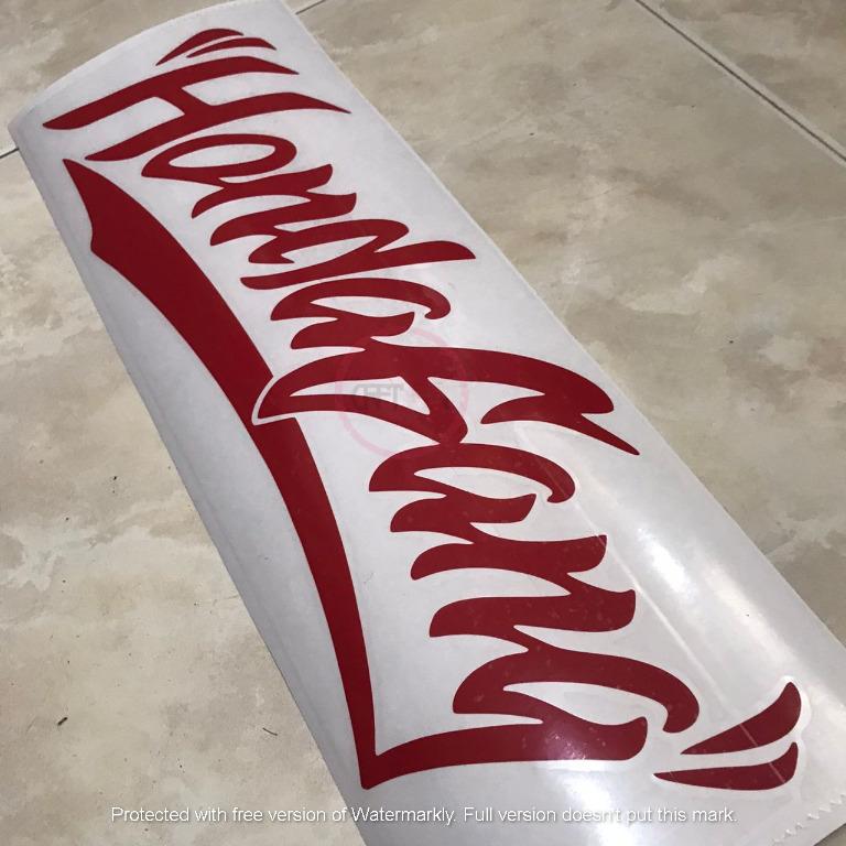 CFS221 Honda Gang Stiker Sticker Vinyl Decal Stripes Cermin Depan ...