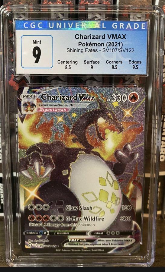 CGC 9 with sub Grades Charizard VMAX shining fates potential PSA 10 ...