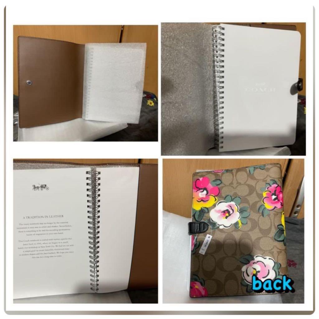 Coach Notebook Journal signature canvas with vintage rose print, Women ...