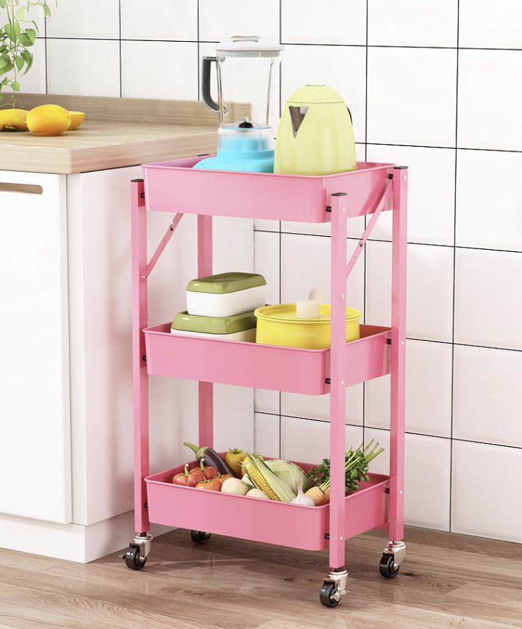 Foldable Shelf/ Rack/ Trolley, Furniture & Home Living, Furniture ...