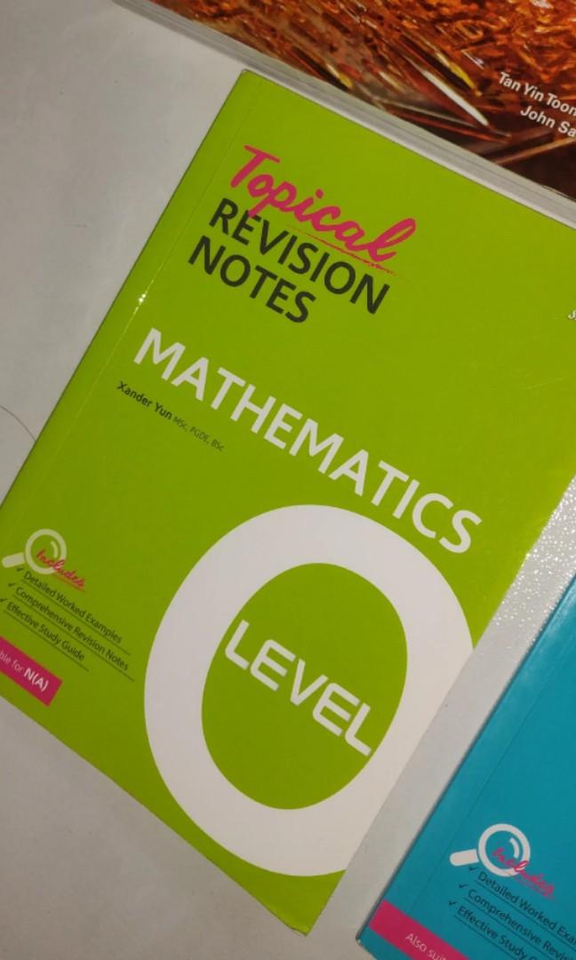 GCE O levels A math E math Chemistry Physics Revision Notes, Hobbies ...