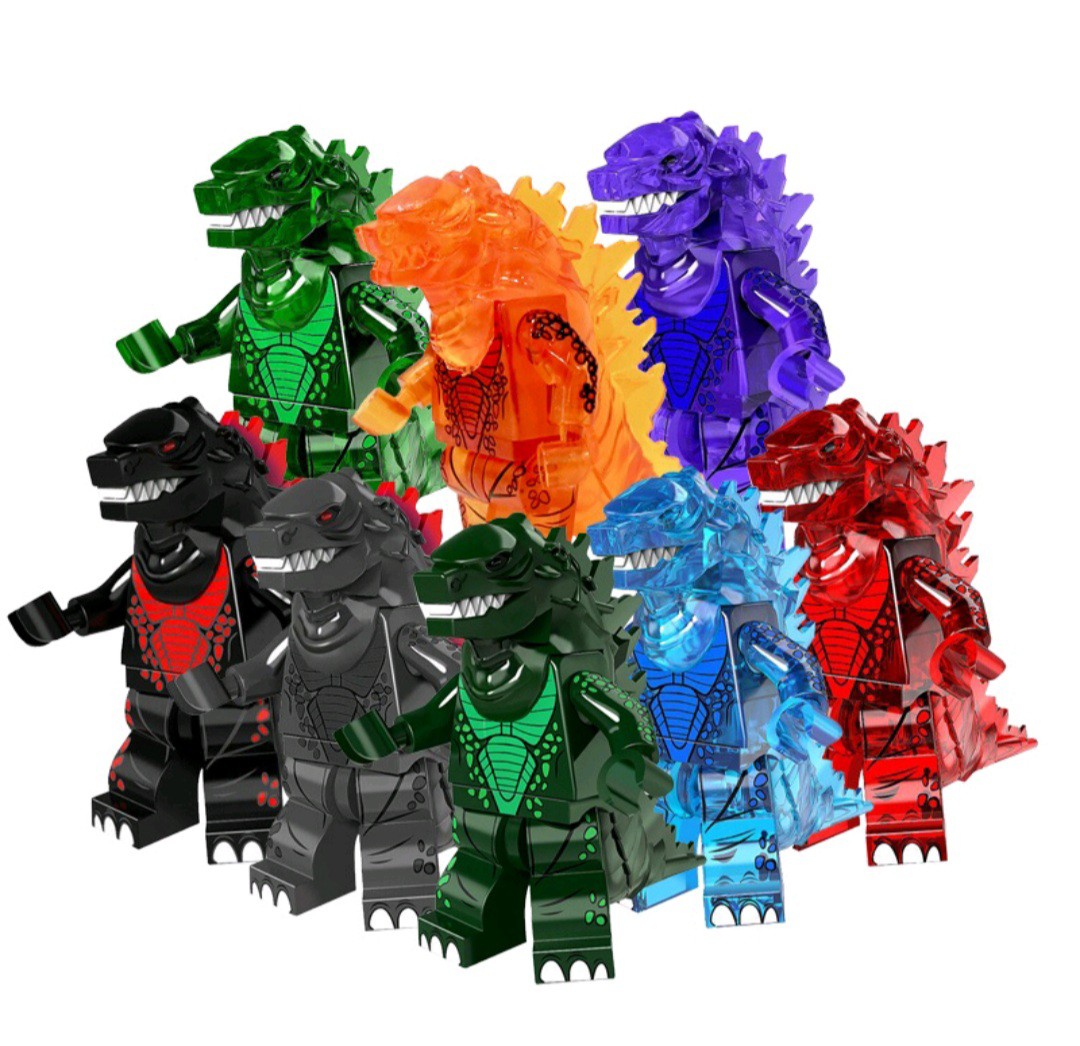 Godzilla figurine collectible toy mini lego compatible, Hobbies & Toys ...