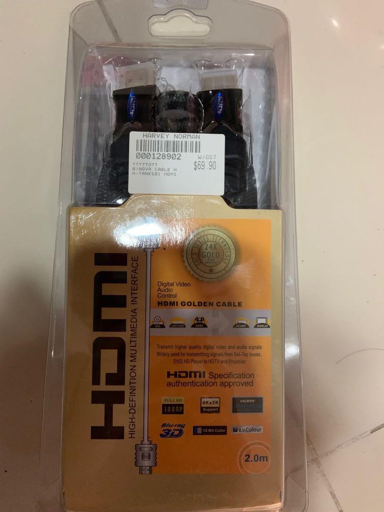 HDMI Golden Cable, TV & Home Appliances, Electrical, Adaptors & Sockets ...