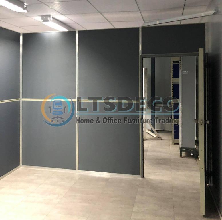 high partition floor to ceiling office partition with partition door ...