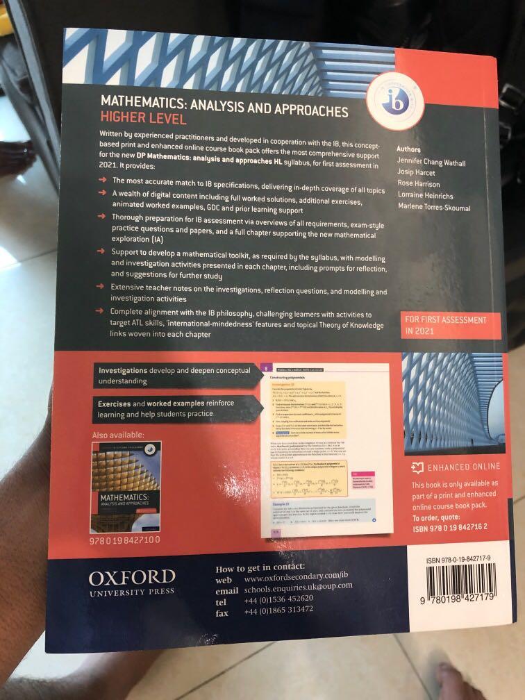 IB HL AA TEXTBOOK, 興趣及遊戲, 書本 & 文具, 教科書 - Carousell