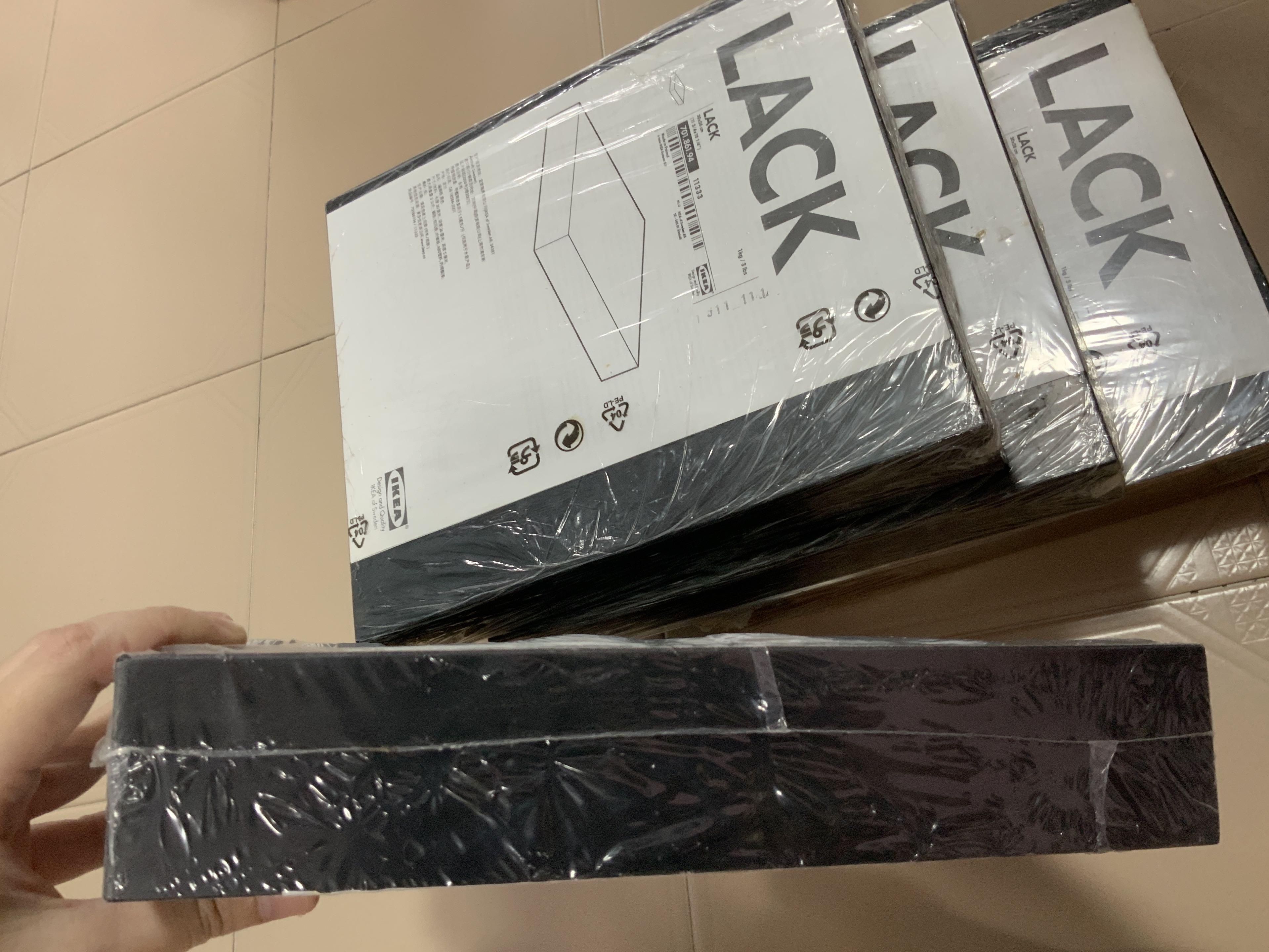 IKEA LACK wall shelf (black), Furniture & Home Living, Furniture ...