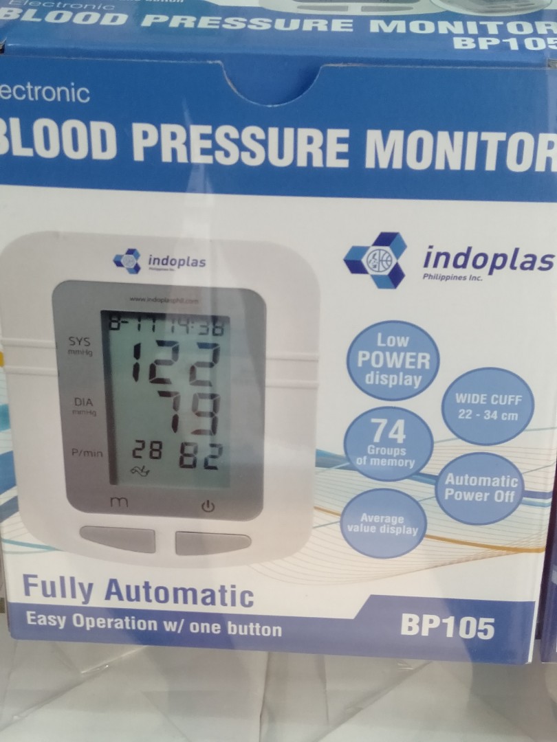 indoplas automatic bp monitor, Health & Nutrition, Health Monitors ...