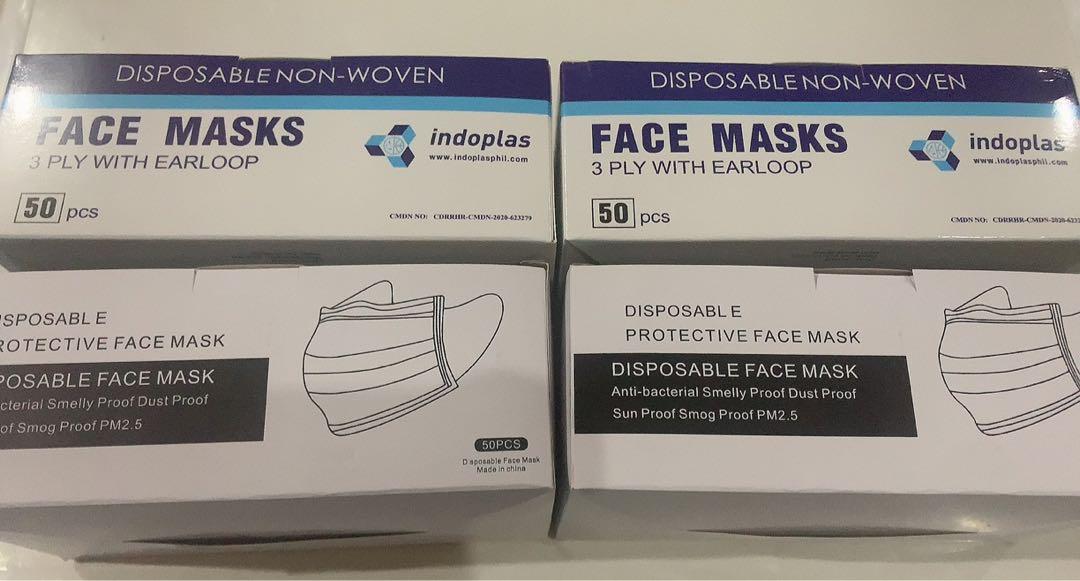 Indoplas Surgical Mask and Activated Charcoal Mask, Health & Nutrition ...