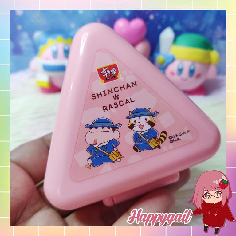 JN_0137 Crayon Shinchan x Rascal Rice Ball Case (PINK), Hobbies & Toys ...