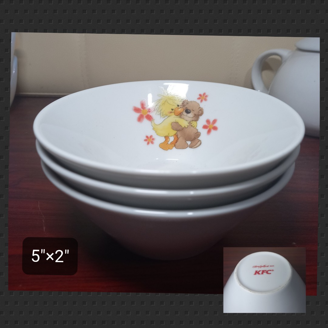 KFC Character Bowls, Furniture & Home Living, Kitchenware & Tableware ...