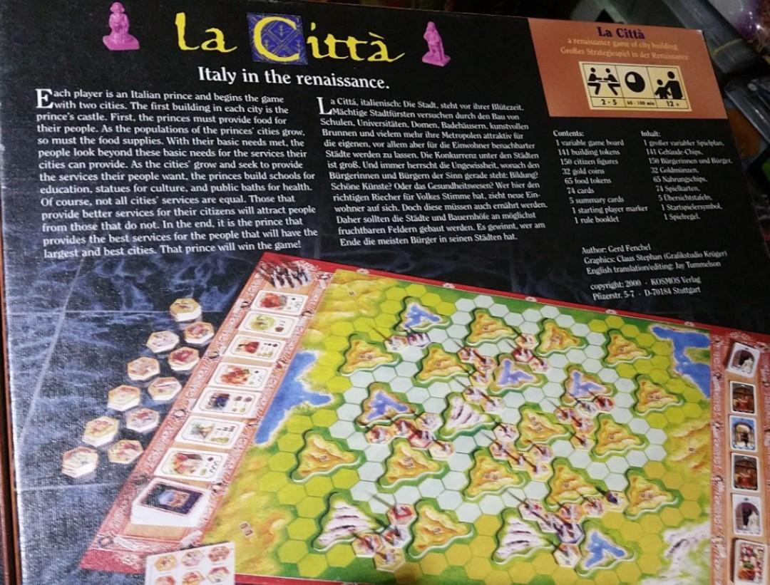La Citta Boardgame Board game euro, Hobbies & Toys, Toys & Games on ...