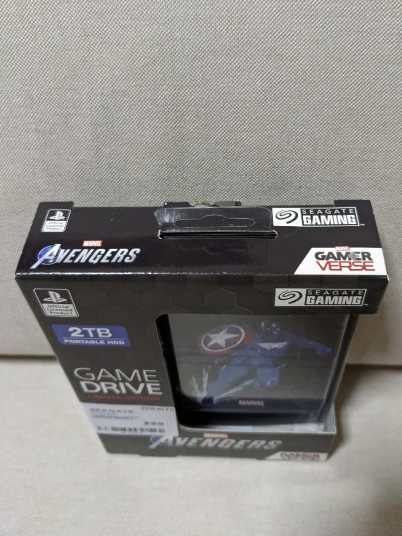 Limited Edition Marvel Avengers Seagate 2TB Game Drive (Captain America ...