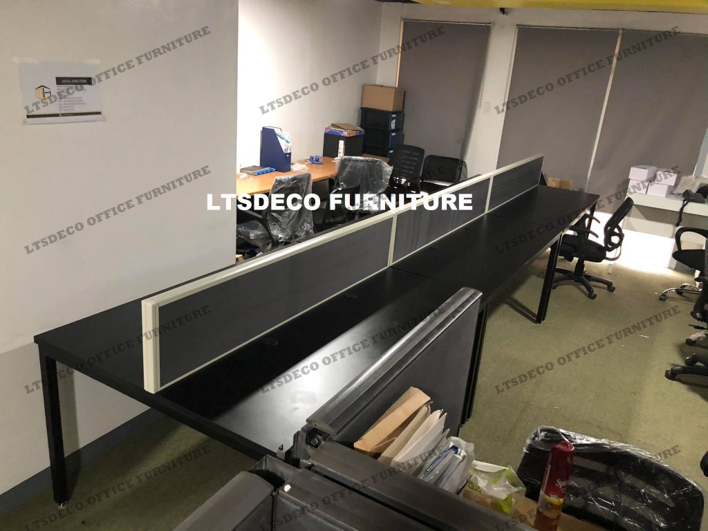 LONG LAMINATED TABLE OFFICE PARTITION, Furniture & Home Living, Office ...
