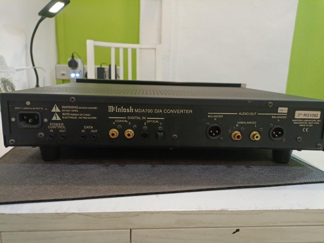 McIntosh MDA 700 DAC not preamplifier, Audio, Soundbars, Speakers ...