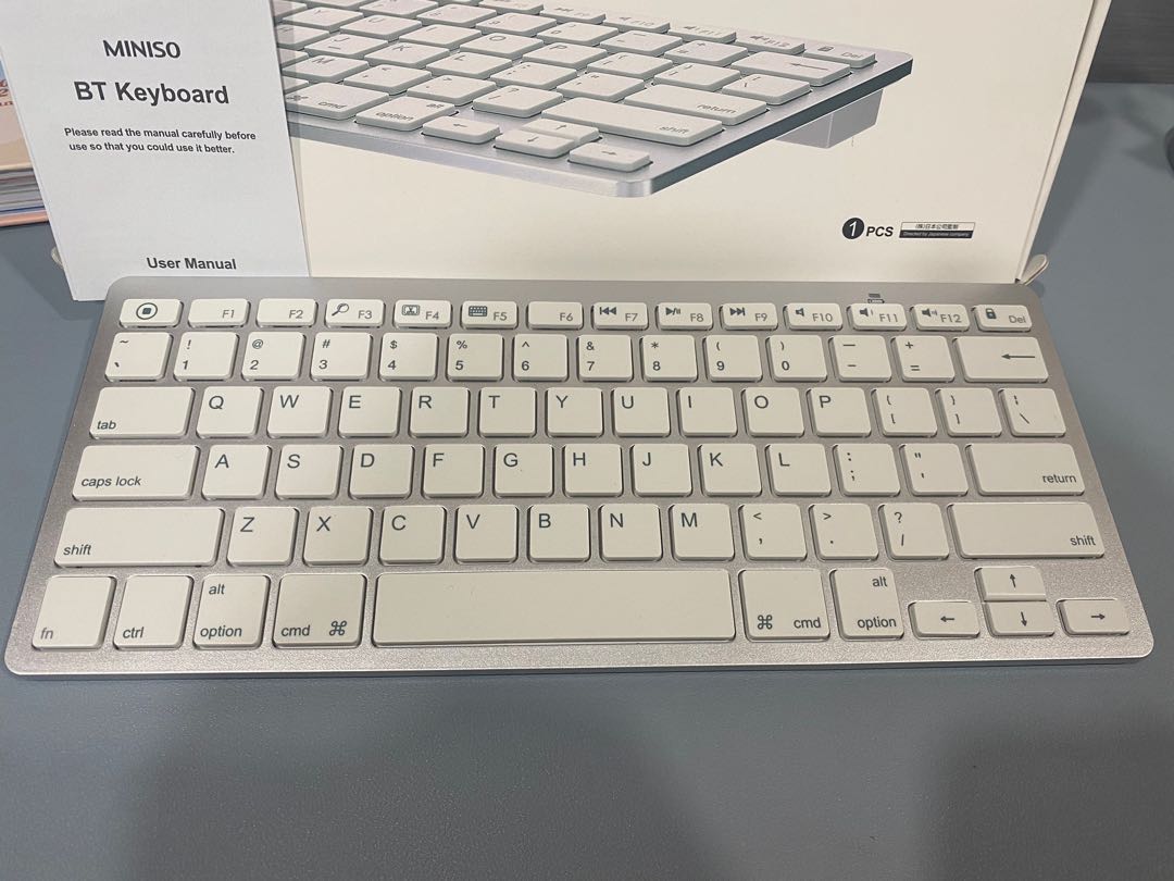 MINISO Bluetooth Keyboard (silver), Computers & Tech, Parts ...