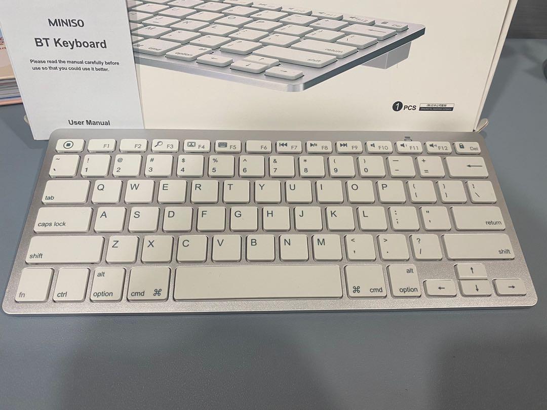 MINISO Bluetooth Keyboard (silver), Computers & Tech, Parts ...