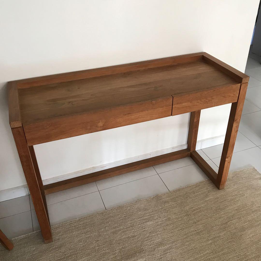 [Moving out] Soul & Tables Frame PC Console in Teak, Furniture & Home ...
