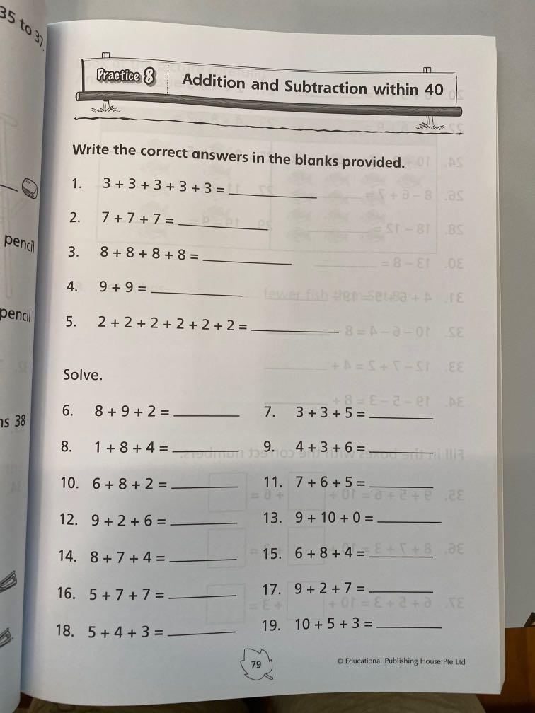 P1 Maths Practice Assessment book, Hobbies & Toys, Books & Magazines ...