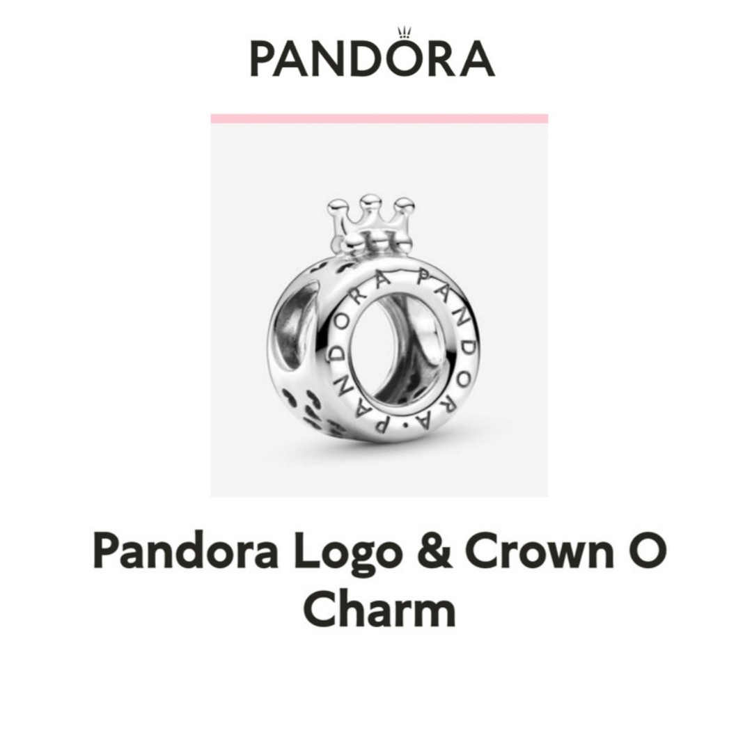 Pandora Logo & Crown O Charm - Preloved, Women's Fashion, Jewelry ...