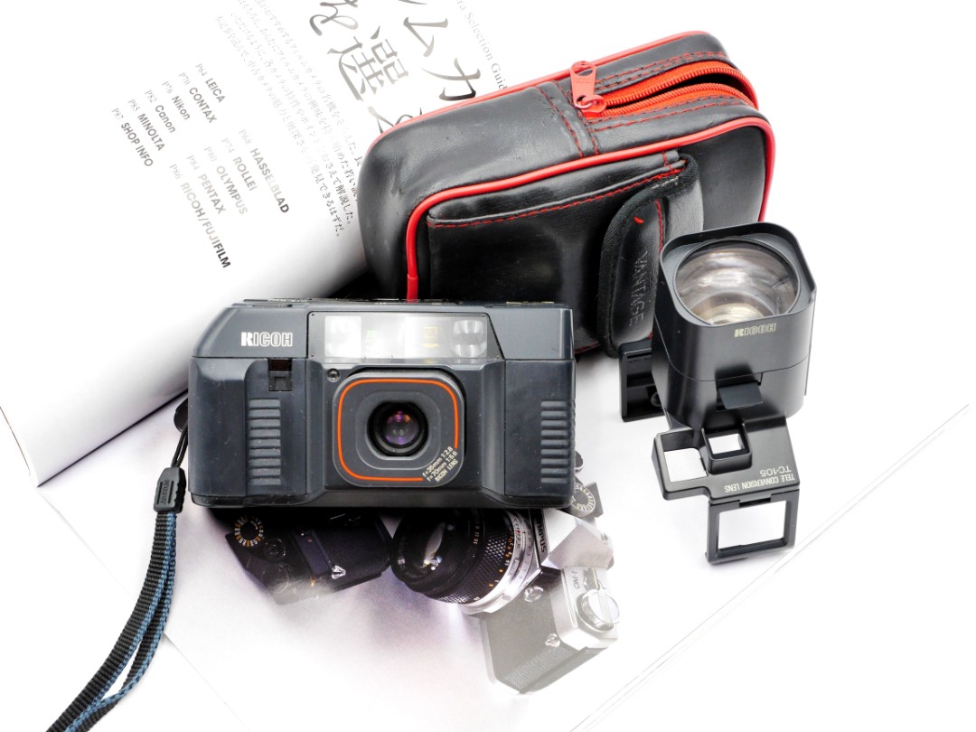 Ricoh TF500 35mm F2.8 Film Compact Camera + 1.5 times Teleconverter ...