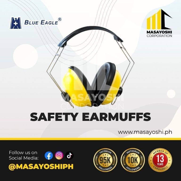 Safety Works Earmuffs EM65, Noise Reduction, Ear Protection, Blue Eagle ...