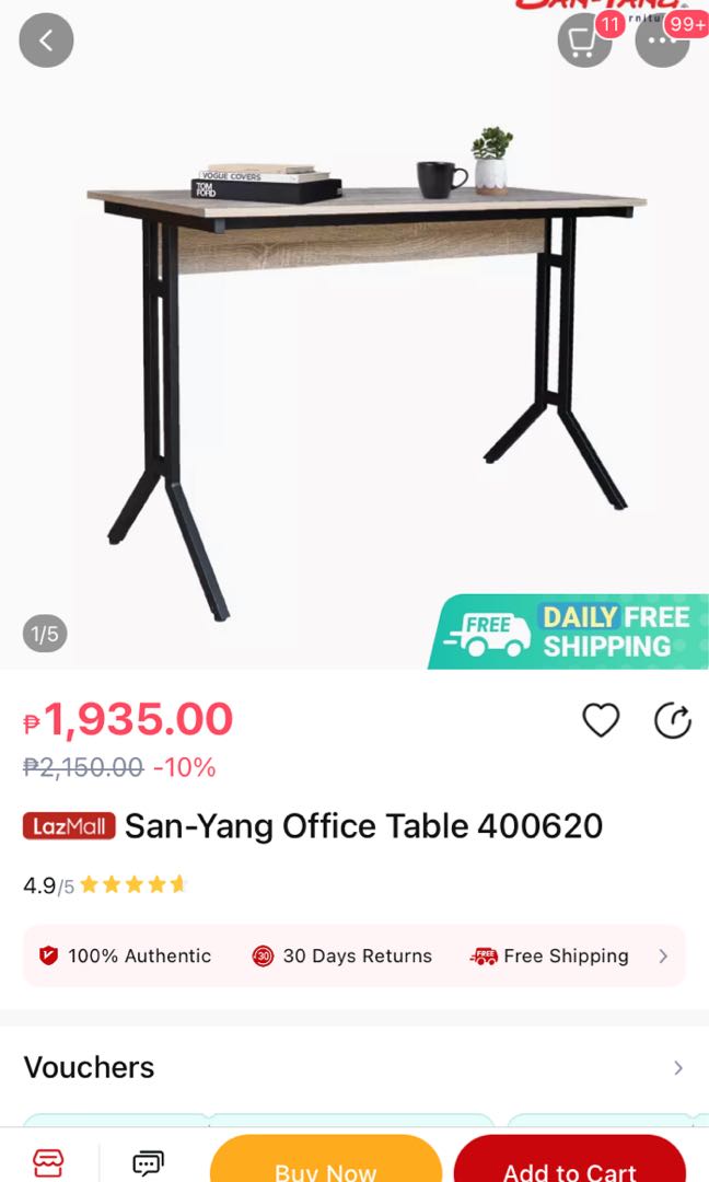 San-yang Office Table, Furniture & Home Living, Office Furniture ...