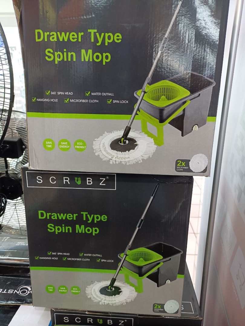 scrubz drawer type spin mop, TV & Home Appliances, Vacuum Cleaner ...
